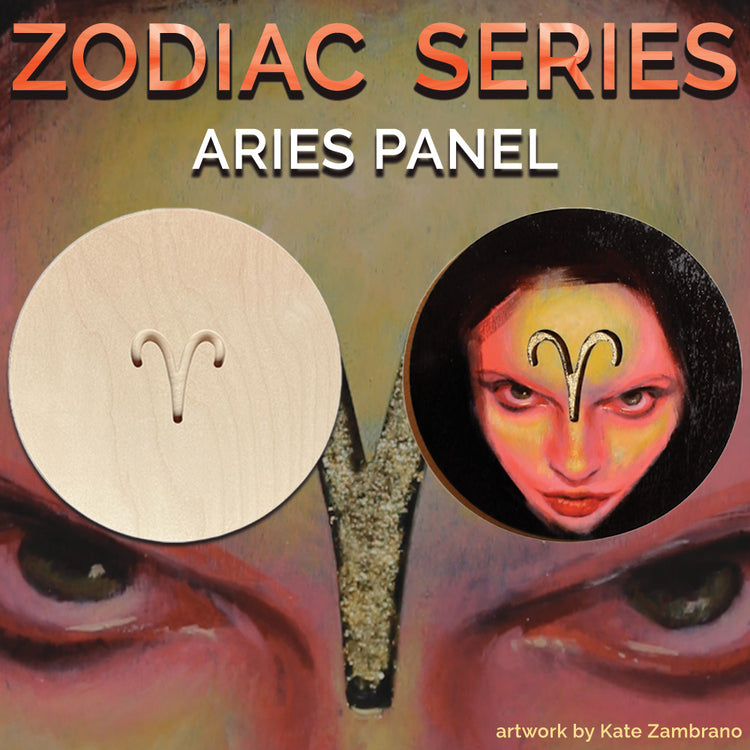 Zodiac Shaped Wooden Art Panels - Aries | Learn More
