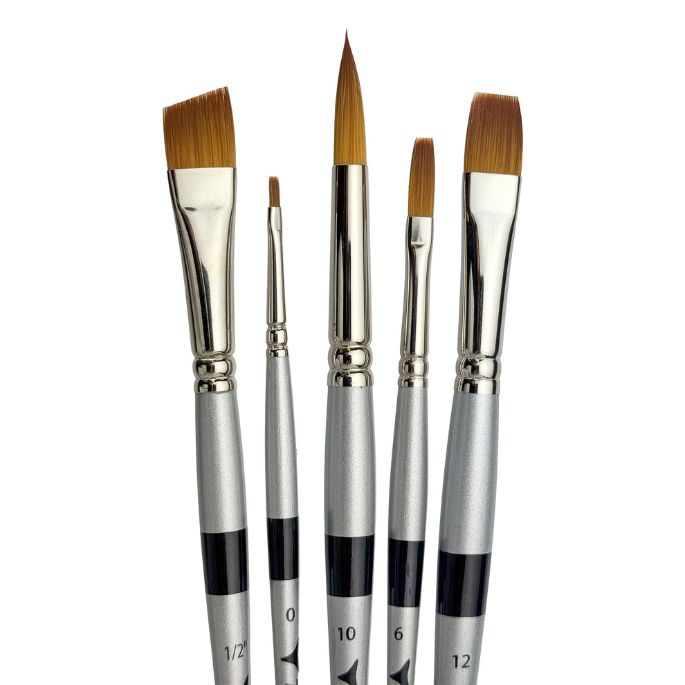 MIDZ Synthetic 5-Piece Oil Brush Set | Shop Now
