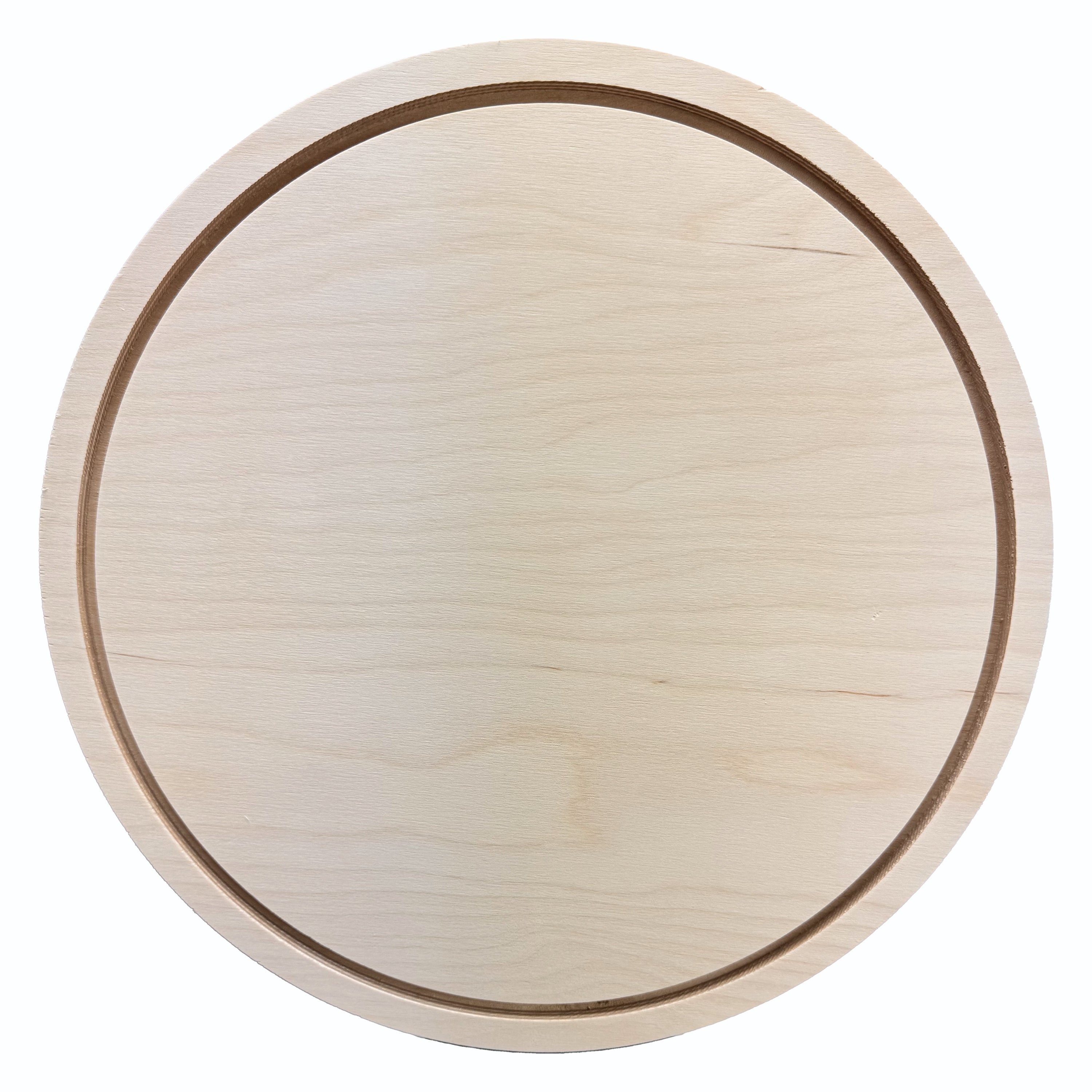 12" Trekell Round Floater Panel | 1/2" Thick Raw Baltic Birch Wood